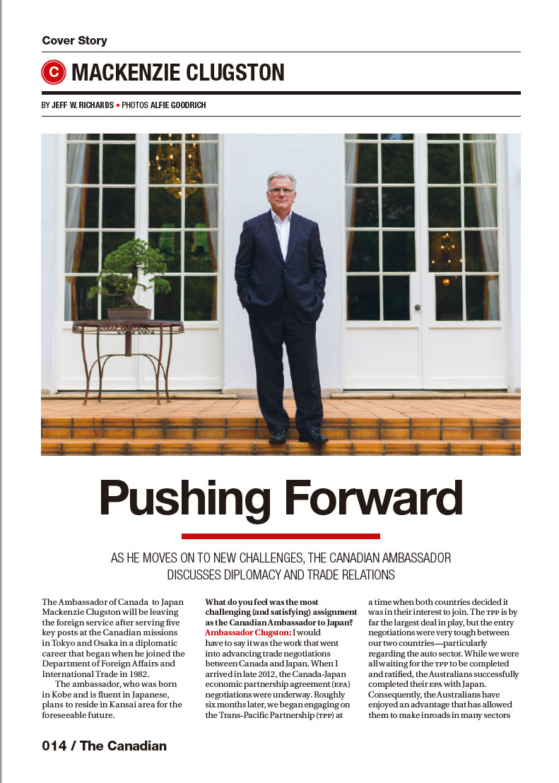 Photographing the outgoing Canadian ambassador to Japan – Photographer ...